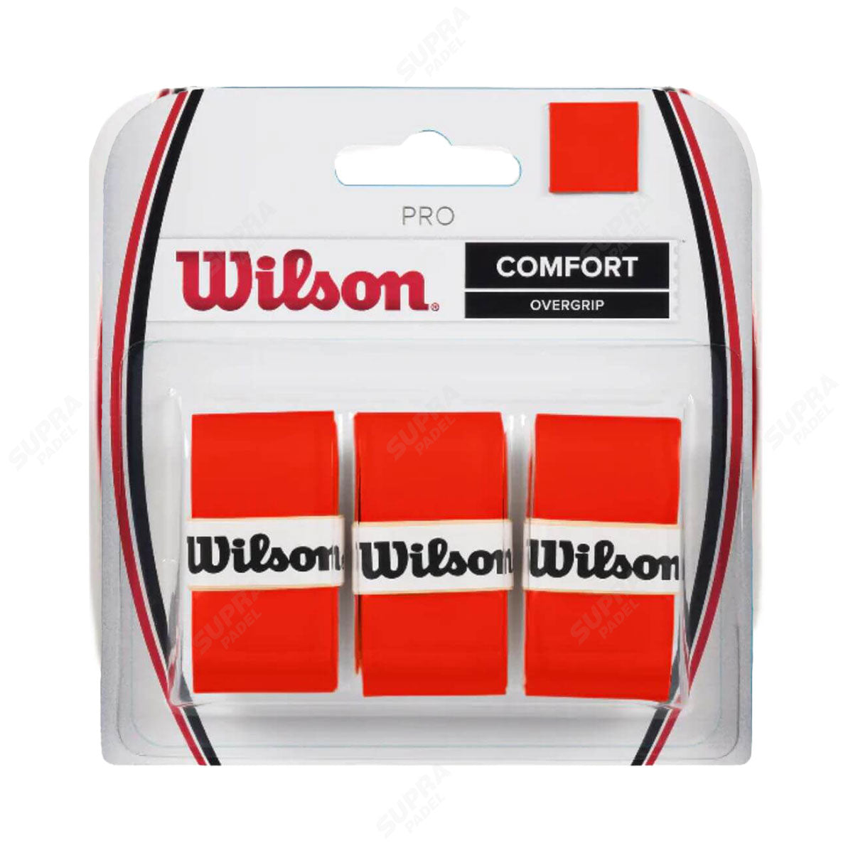 Overgrip Wilson Pro Comfort Naranjo x 3 unidades – SUPRA Padel